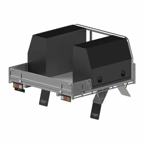 Aluminium Tool Box (Ripple Black) - 1200mm Long X 550mm Deep X 850mm ...