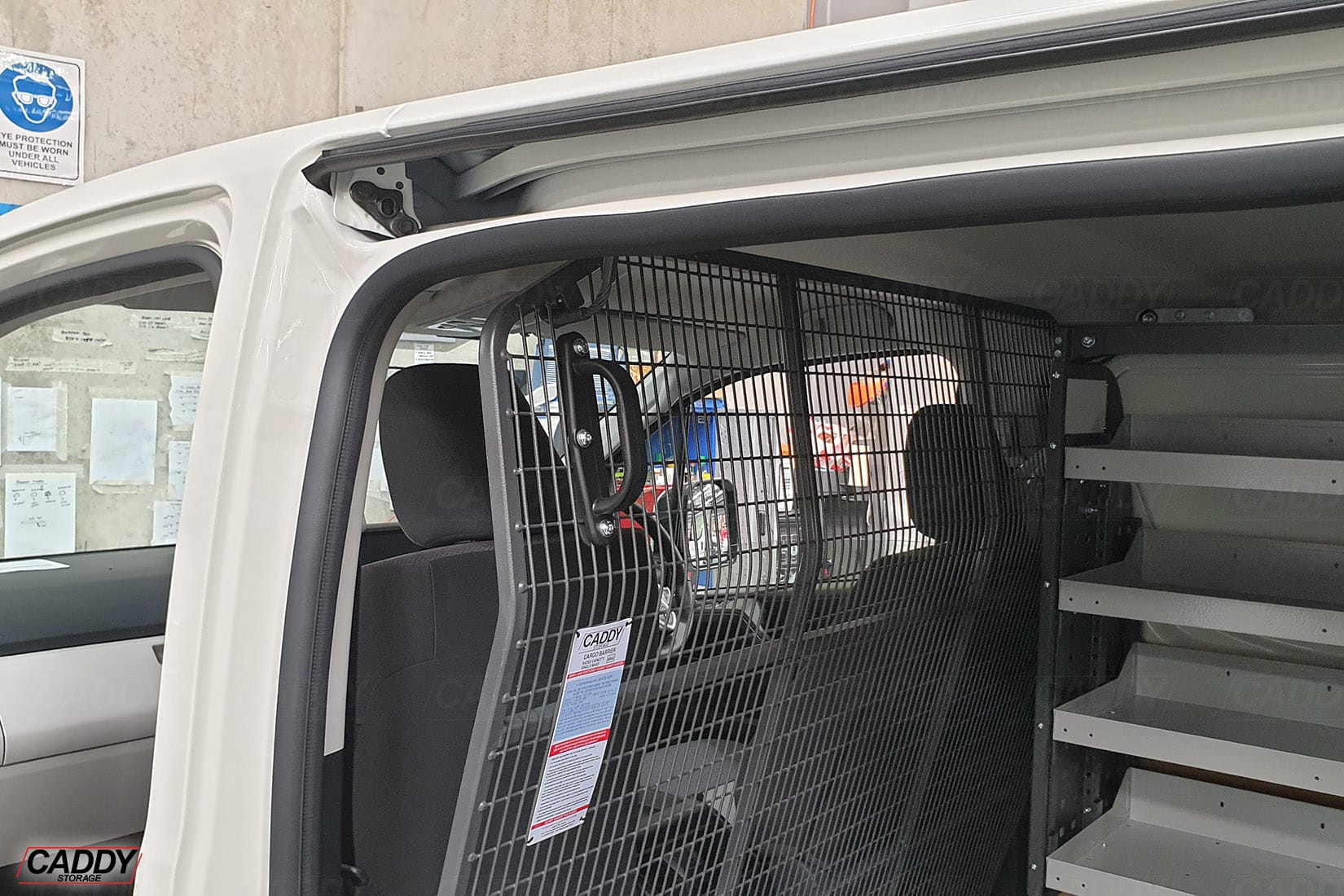 MESH CARGO BARRIER GRAB HANDLES - Caddy Storage Systems