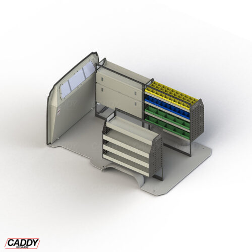 To Suit Toyota Hiace LWB 2019+ Standard Kit 8 - Caddy Storage Systems