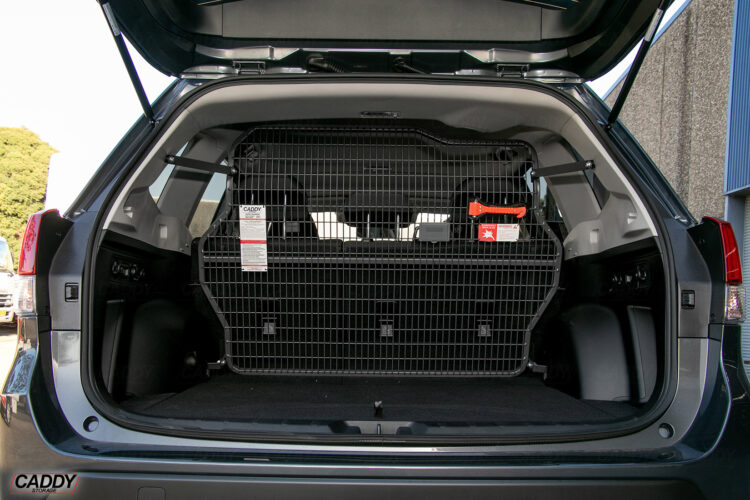 Subaru Forester Rear Position Mesh Cargo Barrier - Caddy Storage Systems