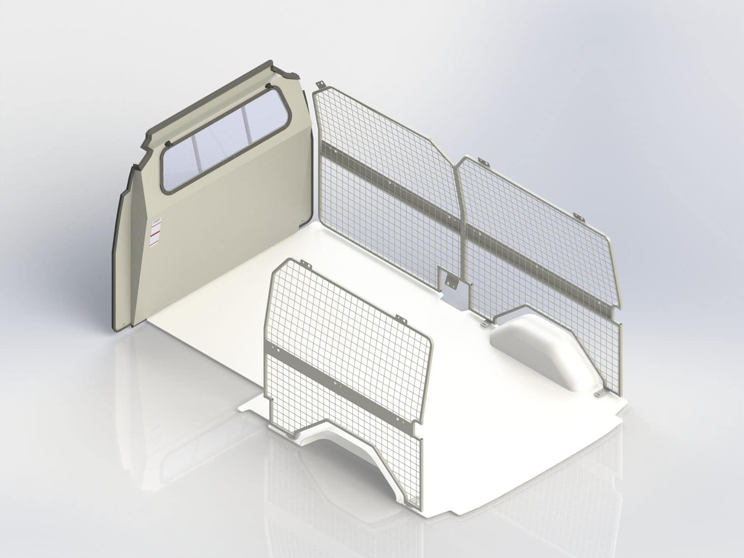 LDV Electric Deliver 7 LWB Cargo Barriers, Window Guards, Wall ...