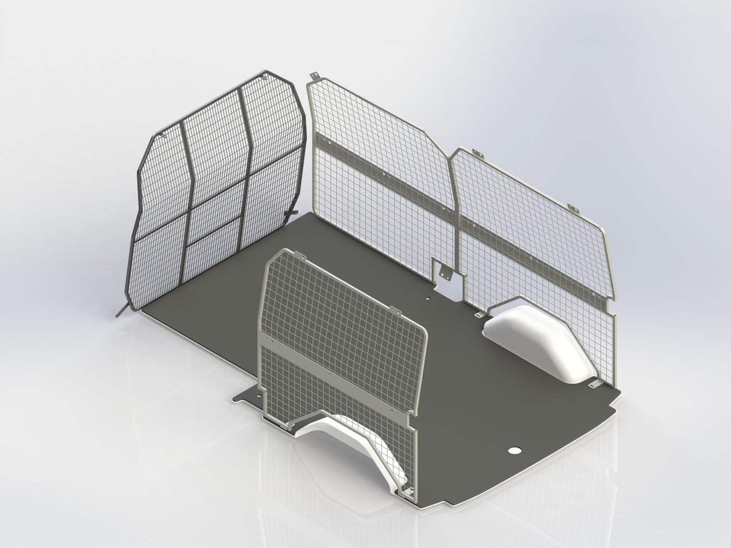 LDV Electric Deliver 7 LWB Cargo Barriers, Window Guards, Wall ...