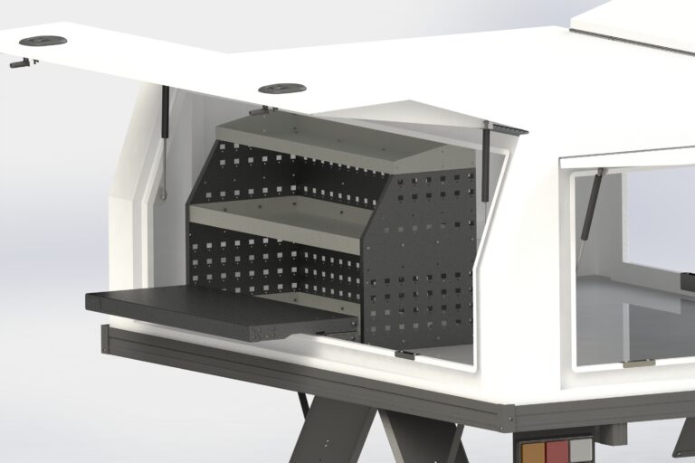 Fold Down Workbench To Suit Caddy Service Bodies and Toolboxes - Caddy ...