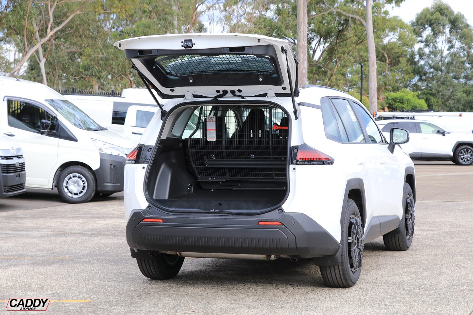 Rav 4 (02/2026+) Rear Mesh Window Guard - Caddy Storage Systems